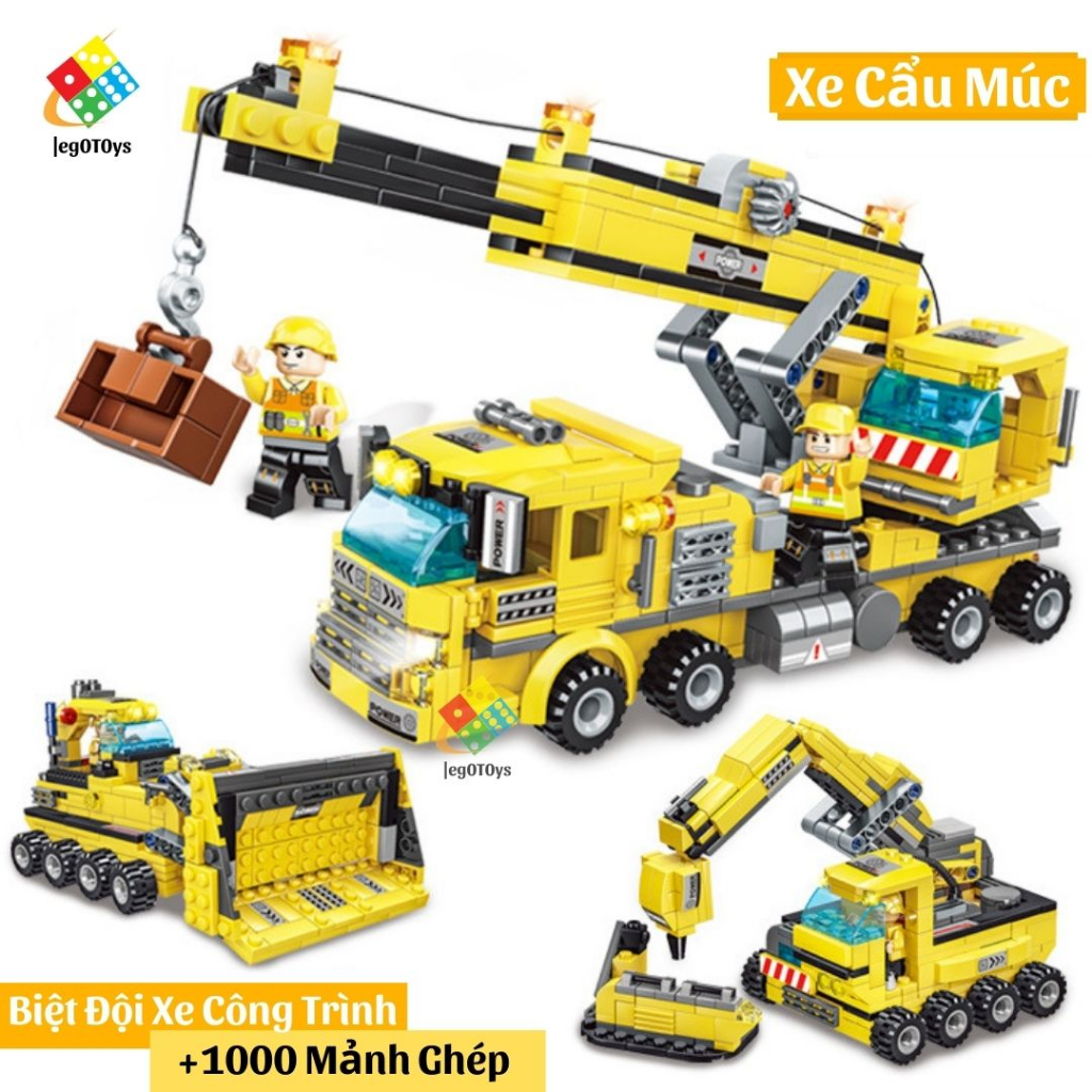 Mua Lego Xe Cần Cẩu Múc 1000+ Mảnh Ghép - Trọn Bộ Đồ Chơi Lego Lắp Ráp ...
