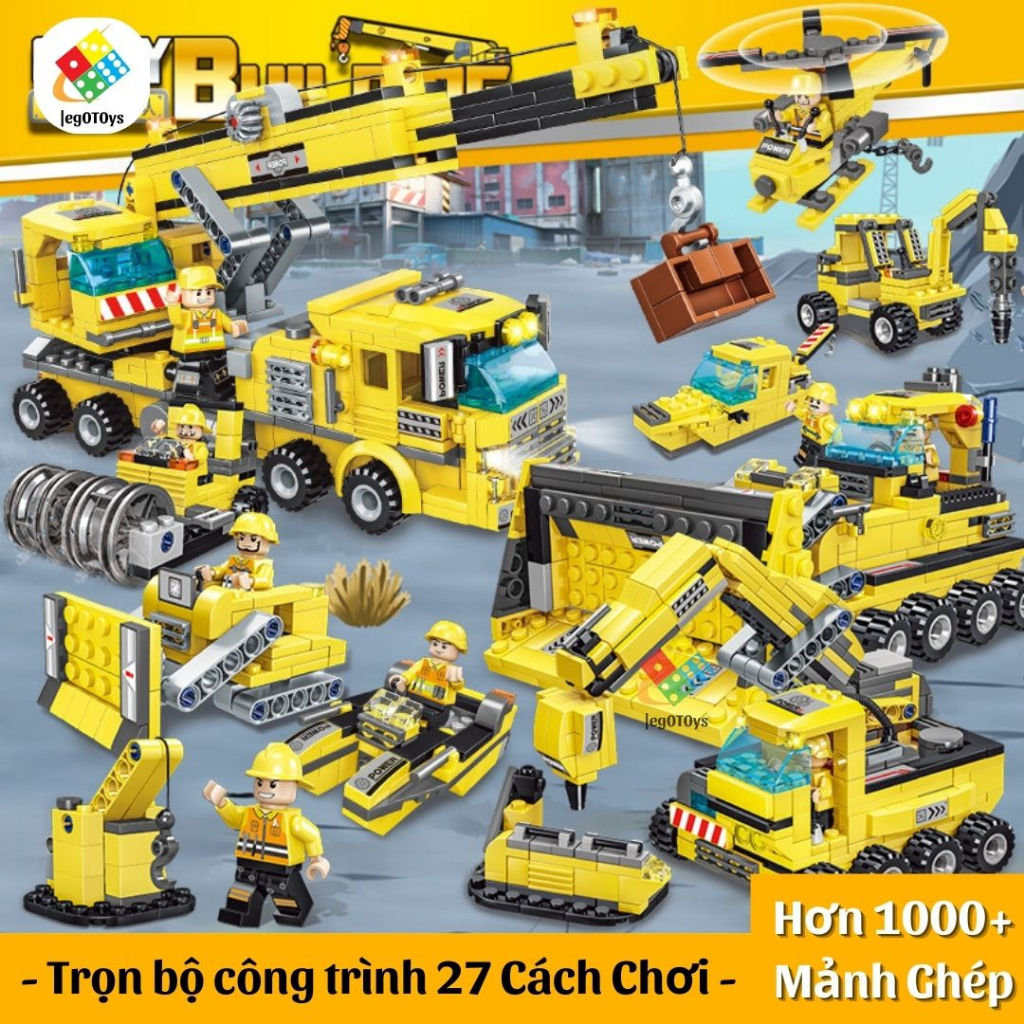 Mua Lego Xe Cần Cẩu Múc 1000+ Mảnh Ghép - Trọn Bộ Đồ Chơi Lego Lắp Ráp ...