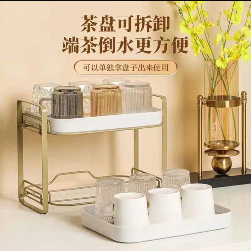 Mua Giá kệ để cốc chén ly Cao cấp 2 tầng .Nhựa Pp Khung kim loại Sơn ...