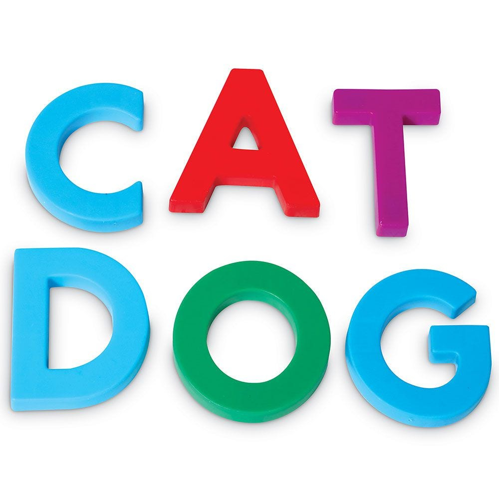 Bộ chữ cái nam châm viết hoa - Jumbo Magnetic Uppercase Letters ...