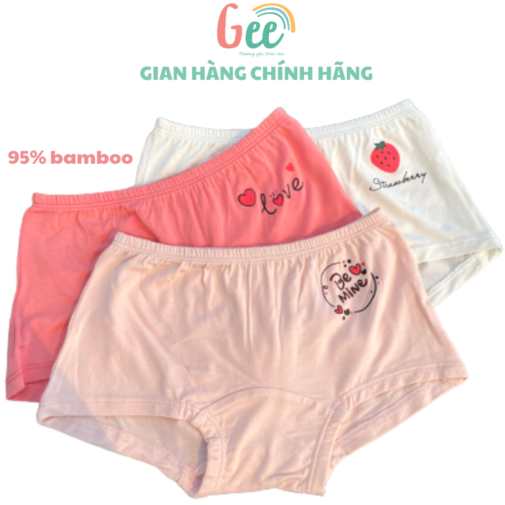 Quần chip cho bé gái Gee Kids set 3 sịp bé gái sx tại VN 10-50kg quần ...