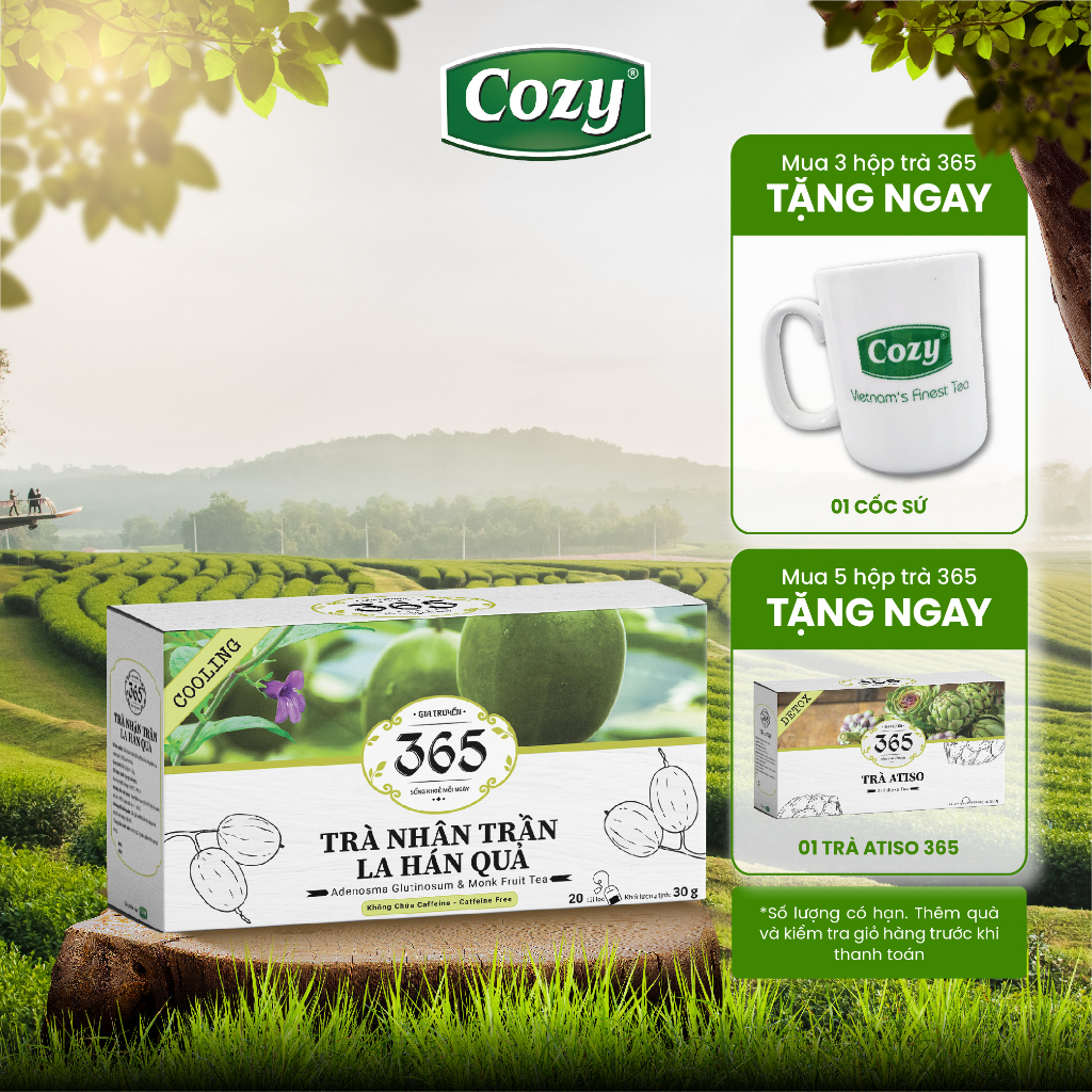 Mua Trà Nhân Trần La Hán Quả túi lọc Cozy (20 túi x 1.5g) - Trà thảo ...
