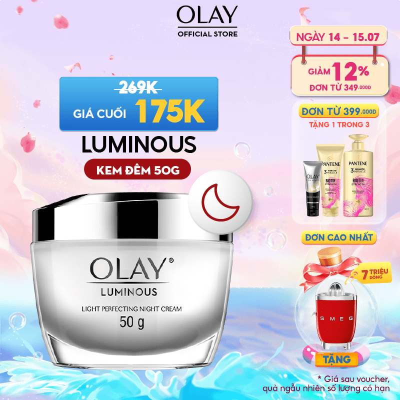 Kem Dưỡng Ban Đêm Sáng Da OLAY LUMINOUS 50G - MixASale