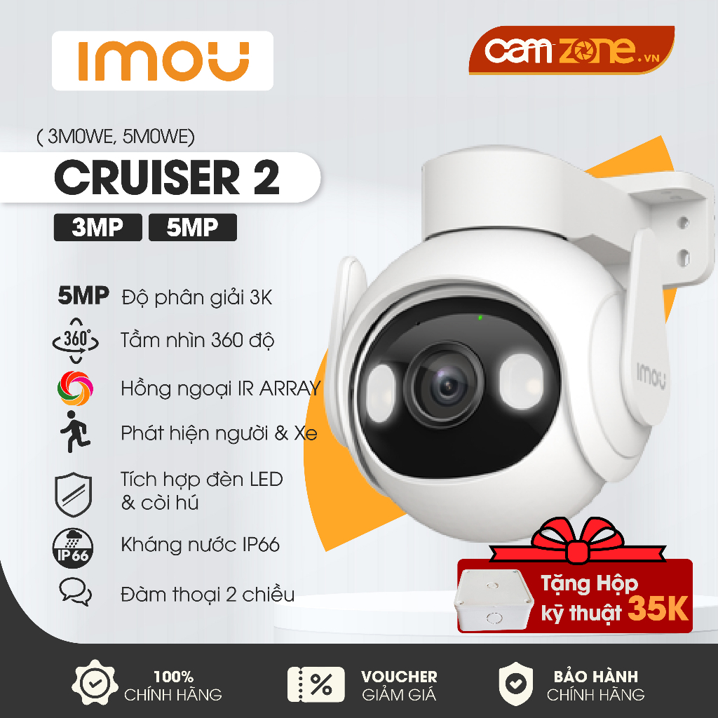 Mua Camera Wifi Ngoài Trời IMOU CRUISER 2 3K 5MP-GS7EP-5M0WE, Siêu Nét ...