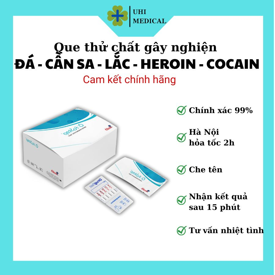 Mua Que test thử ma túy 5 chân fastep, test nước tiểu tại nhà nhanh ...