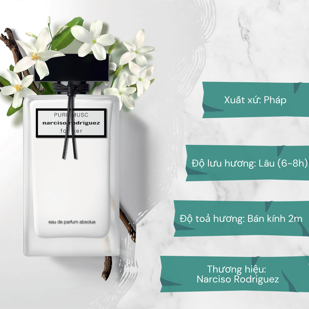 chuẩn auth Nước Hoa Nữ Mini Chiết Narciso.Rodriguez Pure Musc For Her ...