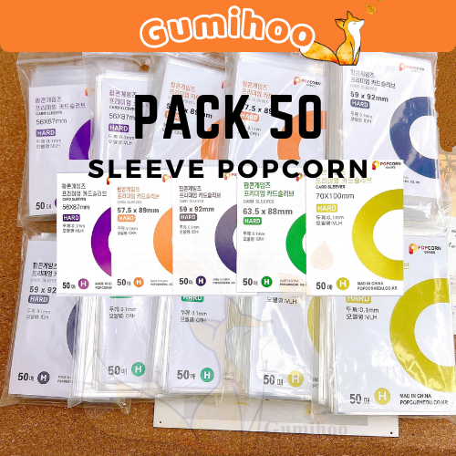 Popcorn Sleeves PACK 50 bảo vệ card album lomo card Sleeve Hard cửa ...