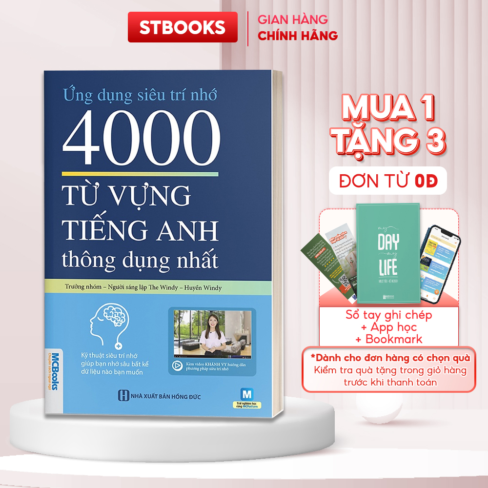 Mua Sách Ứng Dụng Siêu Trí Nhớ 4000 Từ Vựng Tiếng Anh Thông Dụng Nhất ...