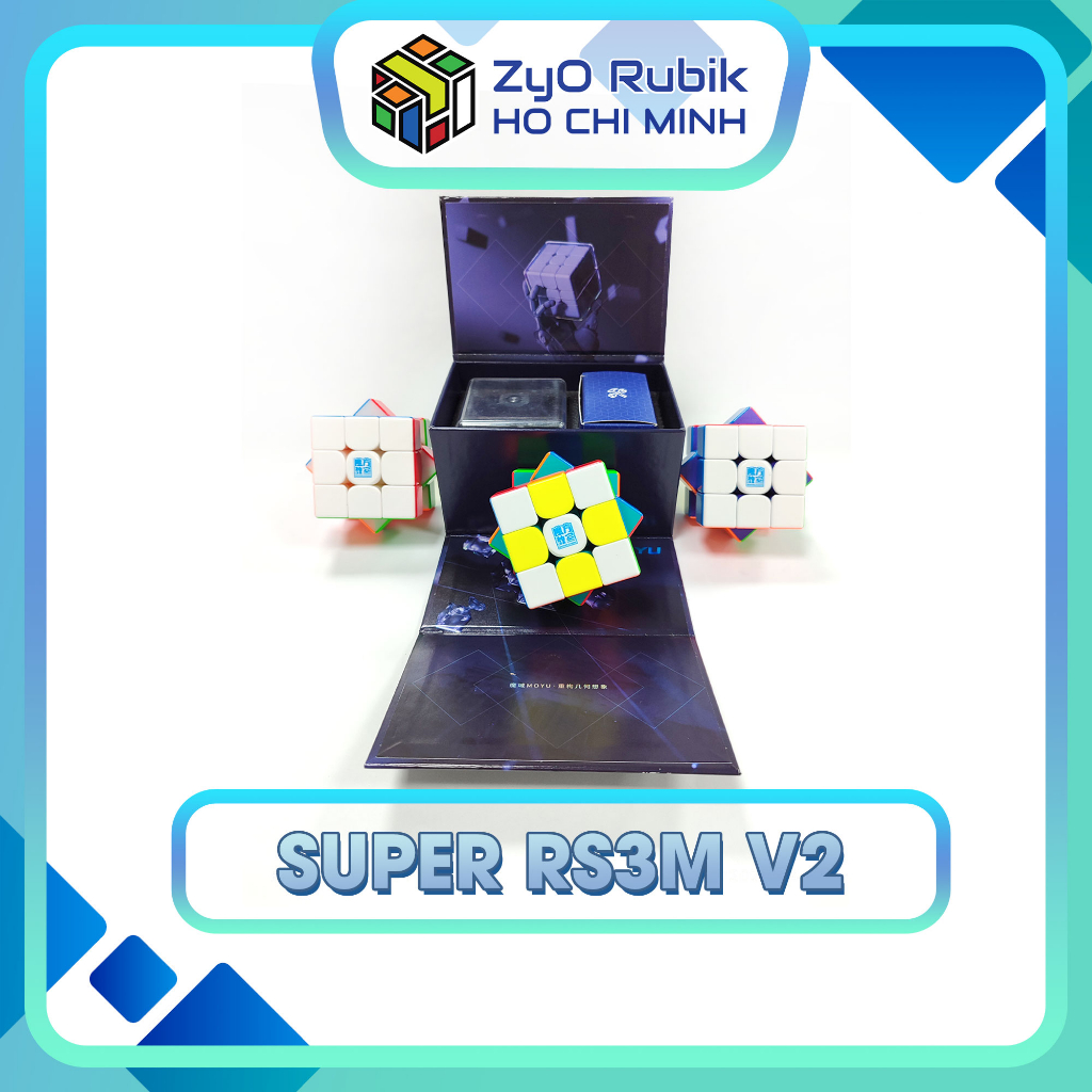 Rubik 3x3 Super RS3M V2 2023 Có Nam Châm MagneticMaglevBallcore - Đồ ...