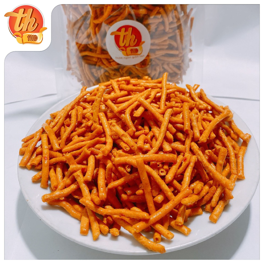 500G Bim Bim Tăm Cay Phô Mai Cay Cay, Snack Bim Tăm Cay Giòn Giòn, Thơm ...