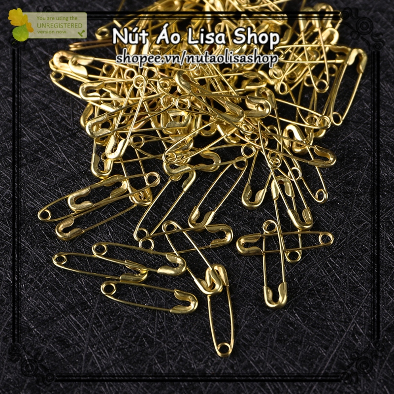 Mua . 1000 cái kim tây/ kim băng mạ vàng loại nhỏ (2cm) . giá rẻ nhất ...