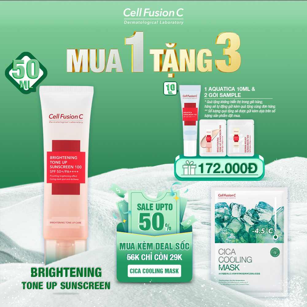 Kem Chống Nắng Dưỡng Trắng Nâng Tone Da Cell Fusion C Brightening Tone ...