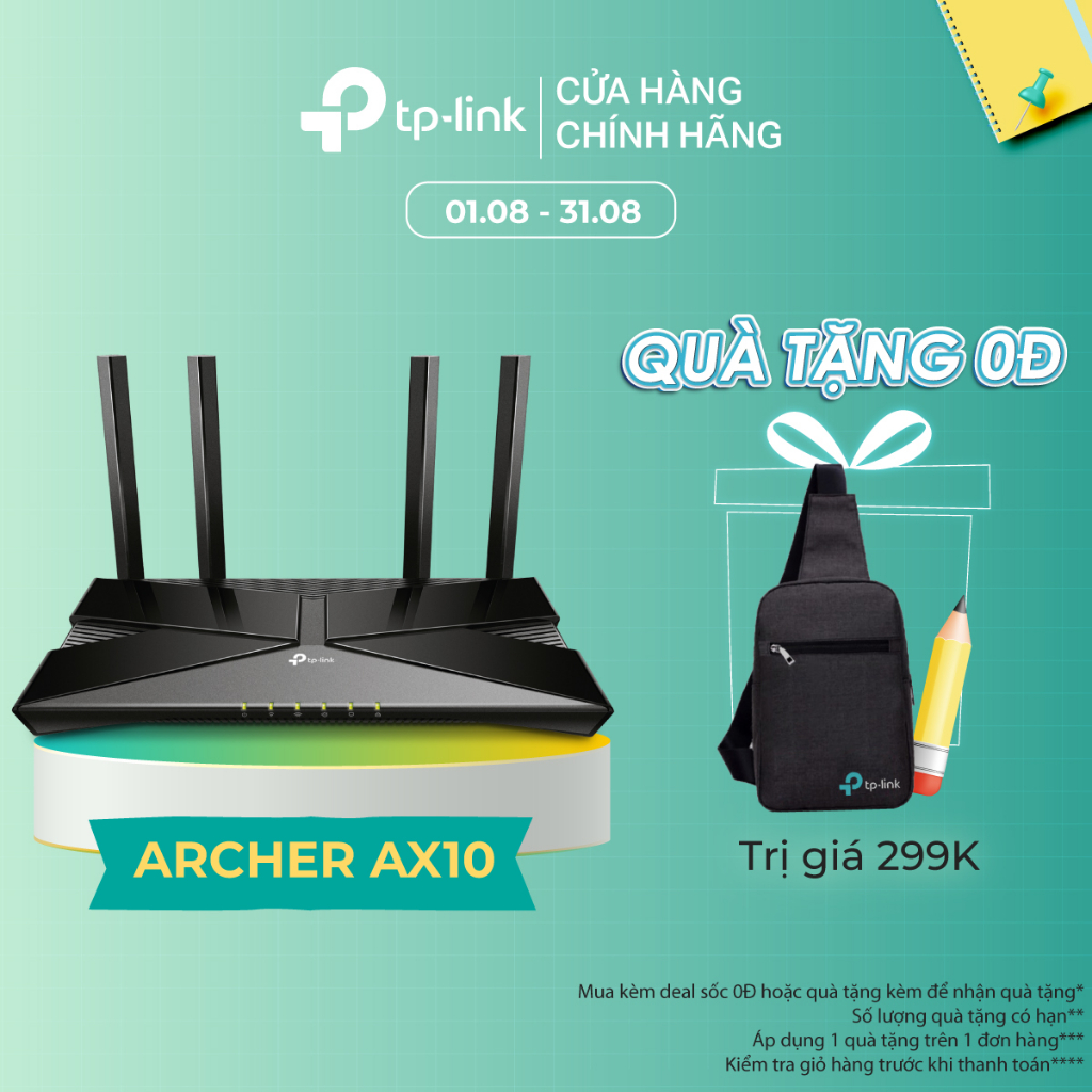 Hỏa Tốc Bộ Phát Router Wifi TP-Link Archer AX10 Wifi 6 Chuẩn AX ...