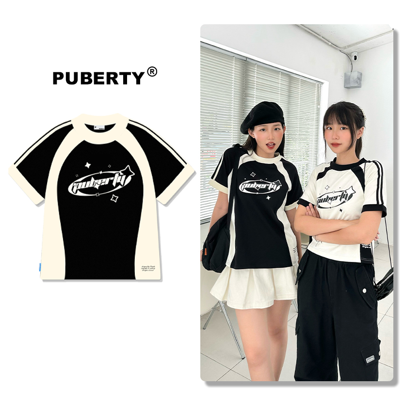 áo thun boxy unisex local brand PUBERTY MEGA STAR LOGO BOXY TEE ...