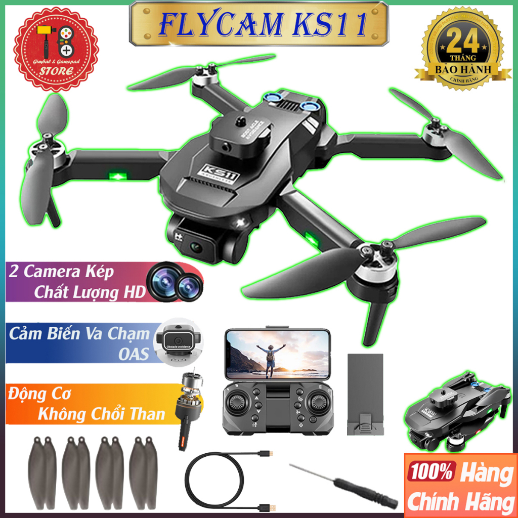 Plycam mini KS11 tốt hơn P9 Pro - Động cơ không chổi than, Flycam điều ...