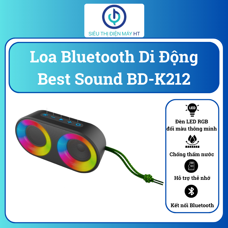Mua Loa Bluetooth Mini Di Động Giá Rẻ BD-K212 Bluetooth 5.0 Cắm Usb Thẻ ...