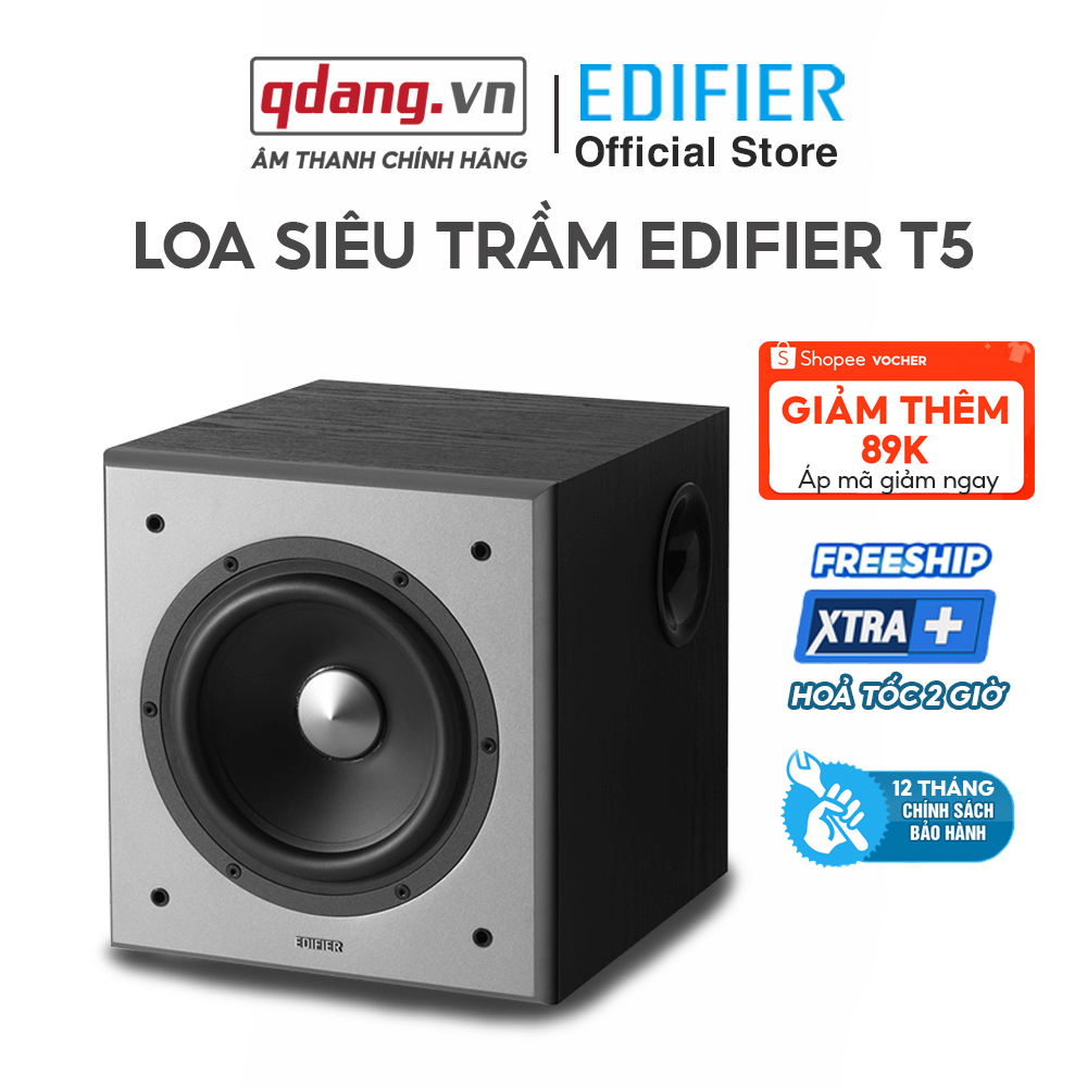 Mua Sub điện Active subwoofer, Edifier T5 Từ kép vỏ gỗ màng loa 8inch ...
