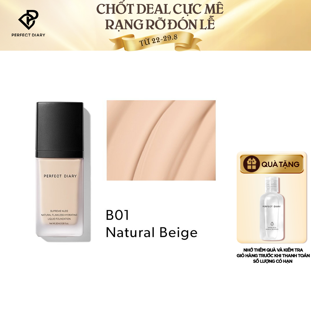 Kem Nền Perfect Diary Dạng Lỏng Tự Nhiên Với Lớp Che Phủ Cao Nhiều Tông ...