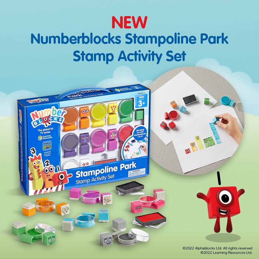 Numberblocks Stampoline Park Stamp Activity Set: Bộ trò chơi con dấu ...