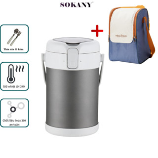 Hộp Cơm Giữ Nhiệt Văn Phòng 4 tầng, Lồng cơm giữ nhiệt LUNCH BOX Inox ...