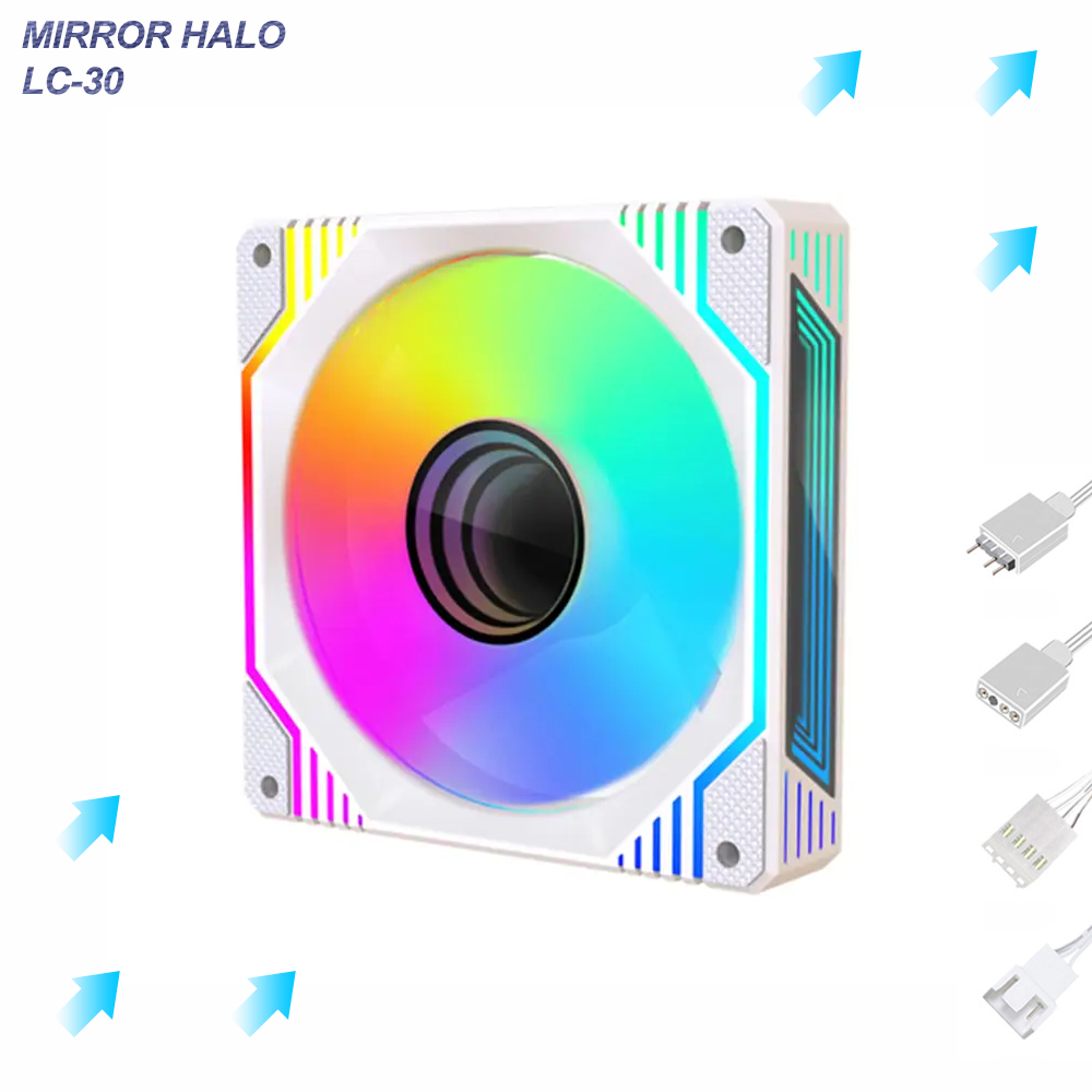 Mua Quạt tản nhiệt, Fan Led ARGB Mirror HALO LC-30 - Phiên bản gió thôi ...