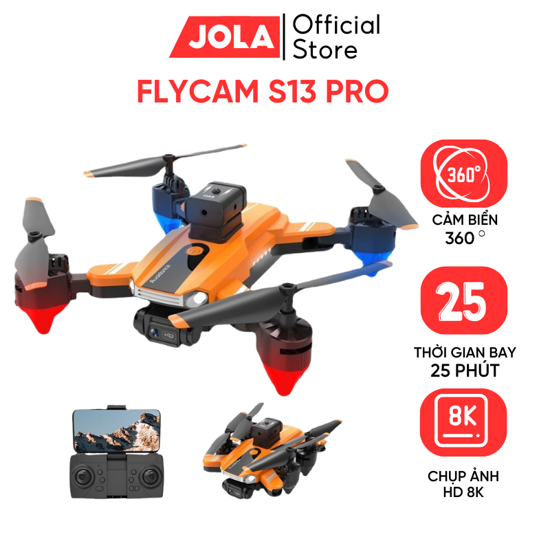 Fly cam máy bay điều khiển từ xa mini Flycam giá rẻ S13 pro camera HD ...