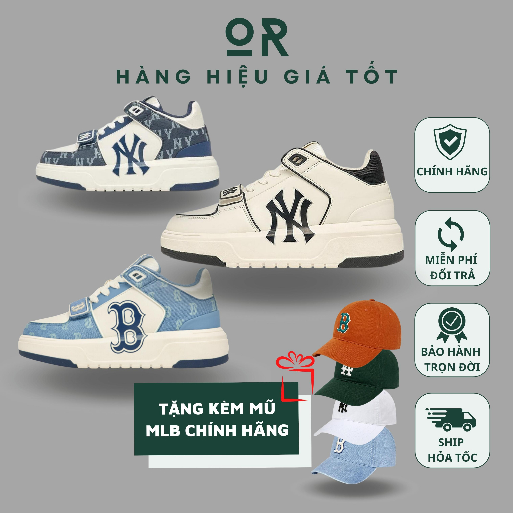 CHÍNH HÃNG Giày MLB Chunky Liner Mid Các Phiên Bản New York Yankees ...