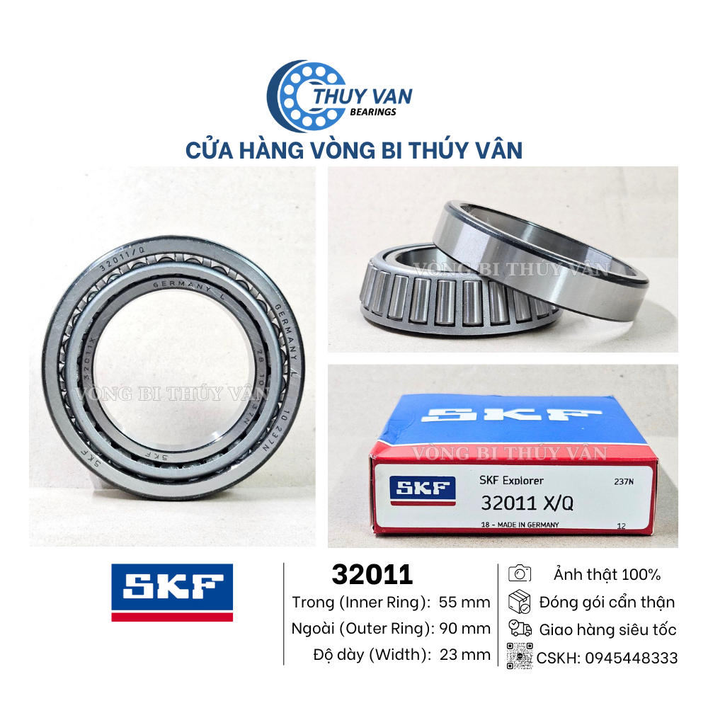 Mua Vòng bi bạc đạn đũa côn 32011 hãng SKF giá rẻ nhất | TecKi.Vn