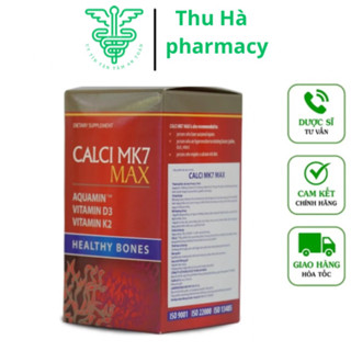 Calci MK7 Max - Viên uống bổ sung canxi tảo đỏ tự nhiên, vitamin D3, MK7 hộp 60 viên giá tốt ...