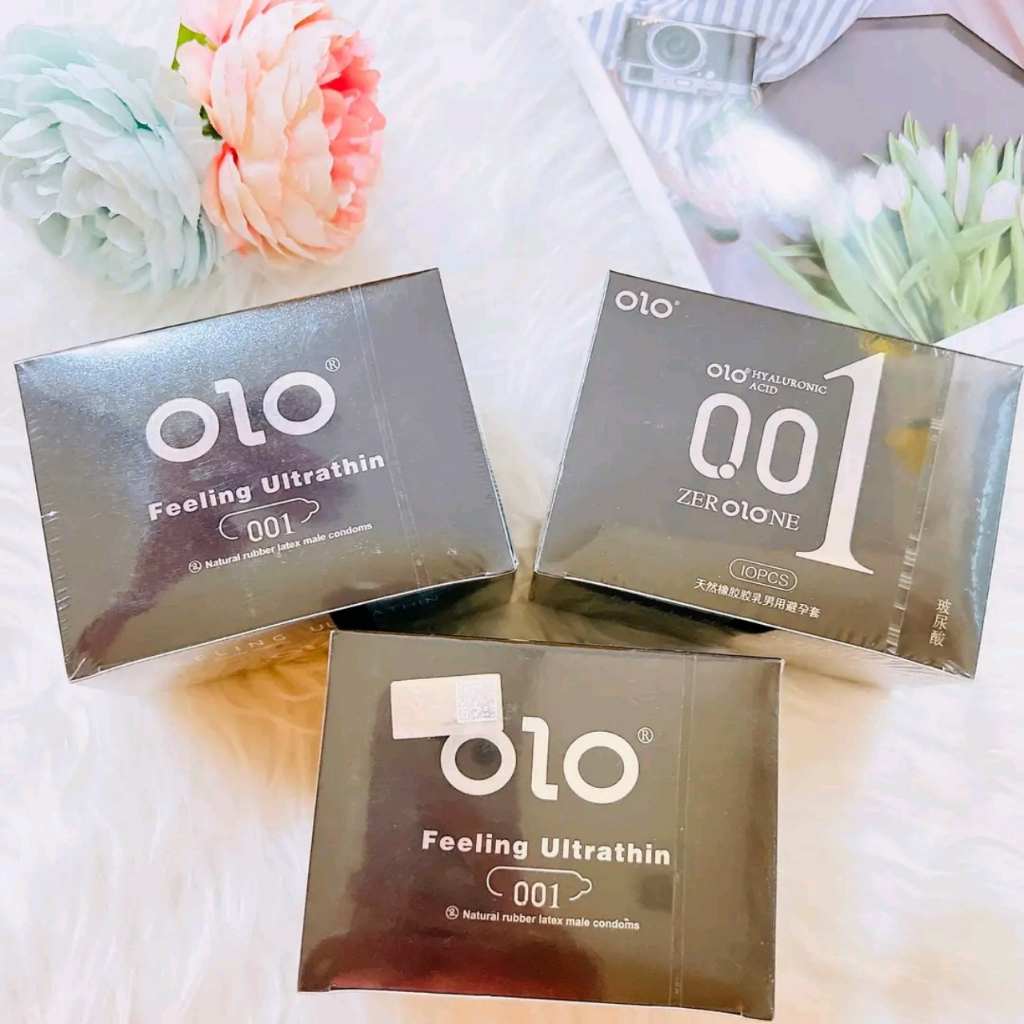 Bao cao su olo siêu mỏng truyền nhiệt x2 gel bôi trơn gốc nước giảm đau