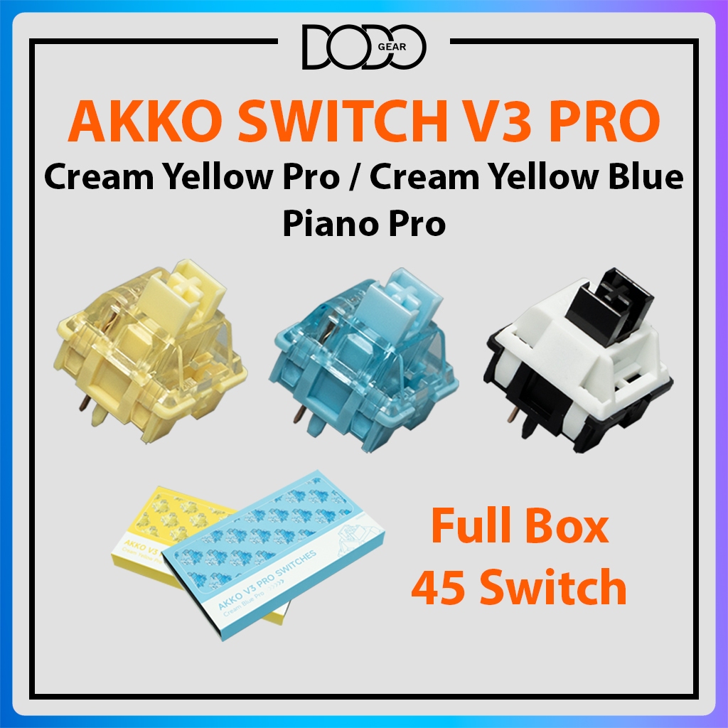 Switch Akko Cream V3 Pro Yellow Blue Piano Công Tắc Bàn Phím Switch ...