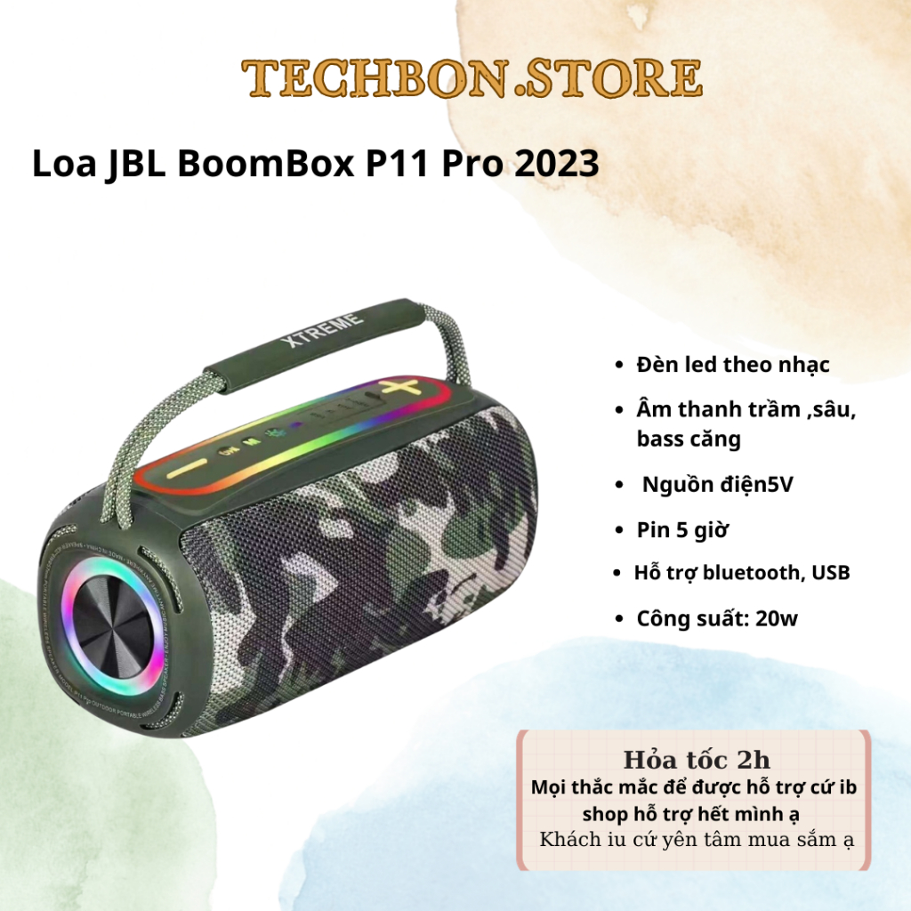 Loa bluetooth JBL BoomBox P11 Pro phiên bản 2023 độ đèn led cùng âm ...