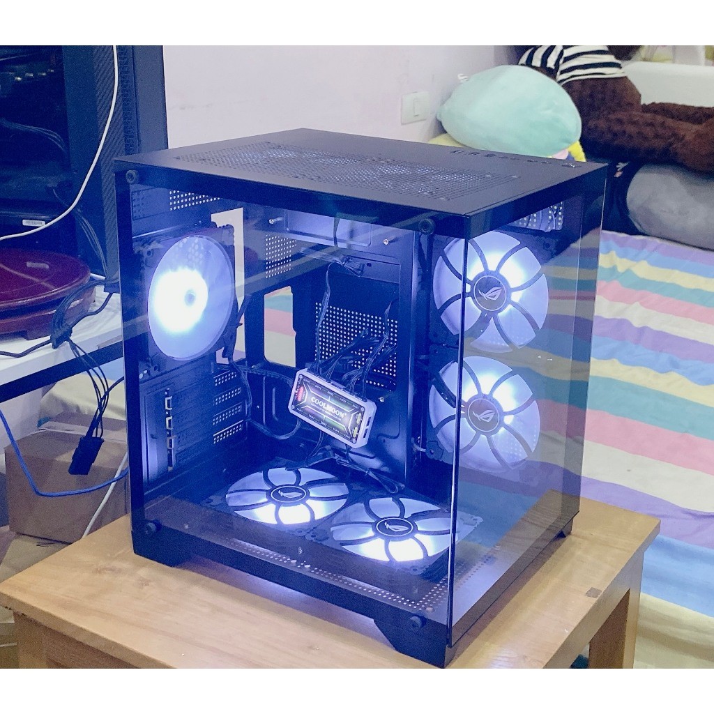 Bán Vỏ case máy tính cực đẹp, dạng bể cá Vsheng size mATX - Màu trắng ...