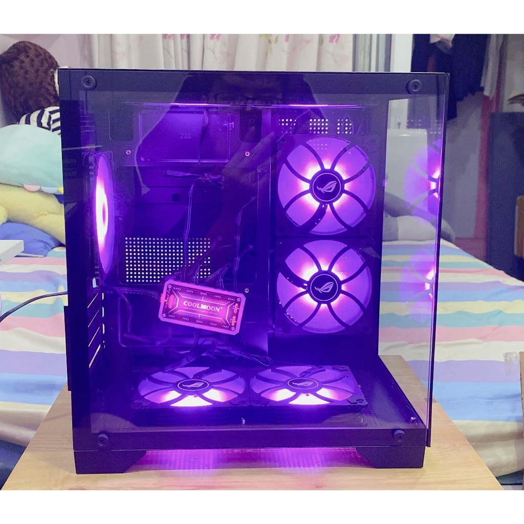 Bán Vỏ case máy tính cực đẹp, dạng bể cá Vsheng size mATX - Màu trắng ...