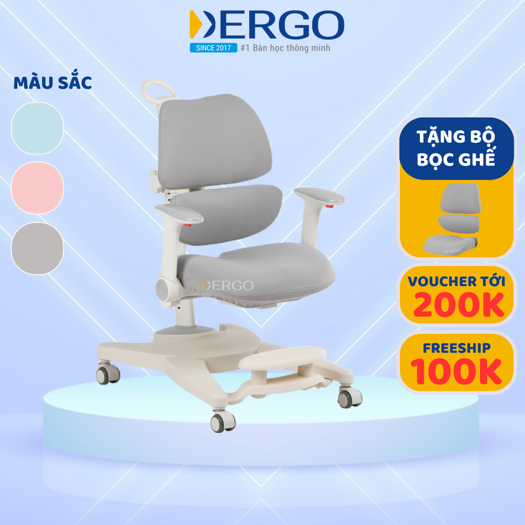 Mua Ghế Học Sinh Chống Gù Ghế Ngồi Học Cho Bé Nâng Hạ Độ Cao DERGO ...