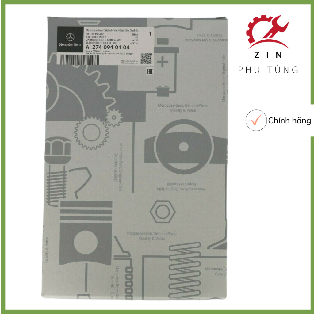 Lọc gió động cơ CHÍNH HÃNG Mercedes benz GLC C200 C250C300 W205 E180 ...