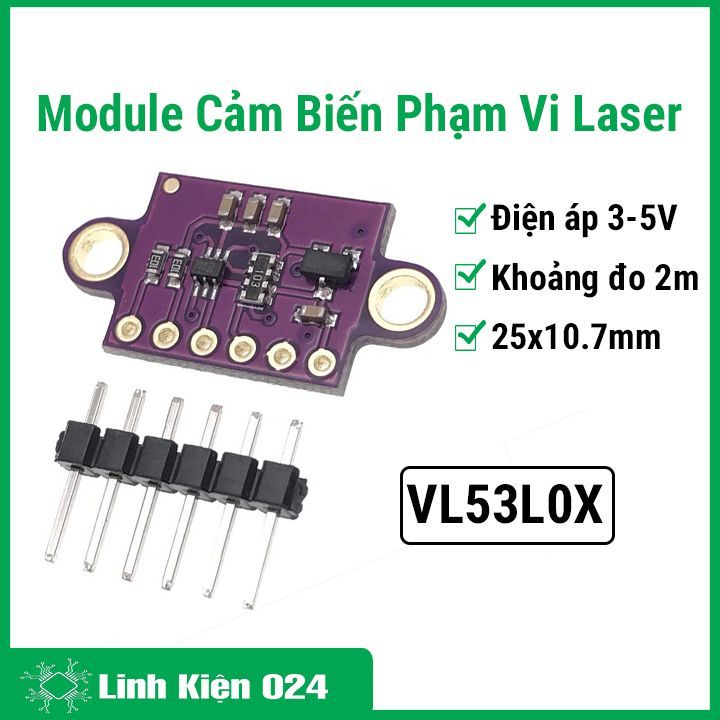 Mua Module cảm biến phạm vi Laser VL53L0X V2 ToF giá rẻ nhất | TecKi.Vn
