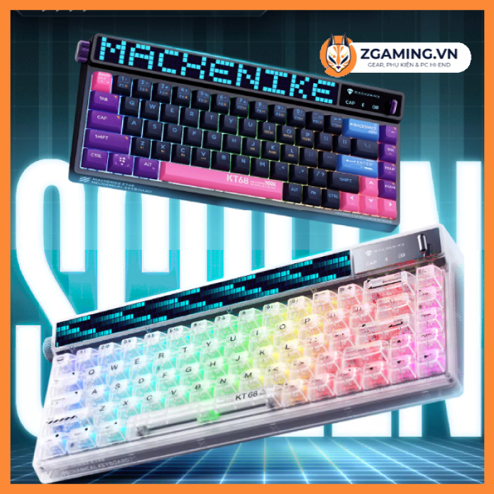 Mua Bàn Phím Cơ Machenike KT68 Pro | Màn Hình LED Full | Núm Xoay | Đa ...