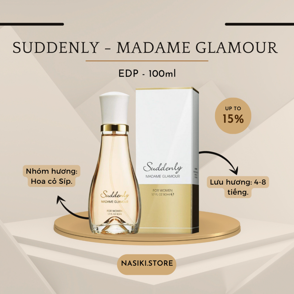 Mua Nước hoa nữ LIDL - SUDDENLY - MADAME GLAMOUR | Eau de Parfum - 50ml ...