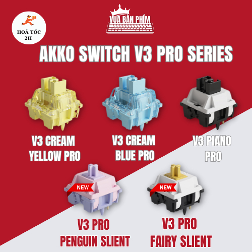 Bộ Switch Akko CS 45 Cái Cho Bàn Phím Cơ V3 Pro Cream Yellow / Cream ...