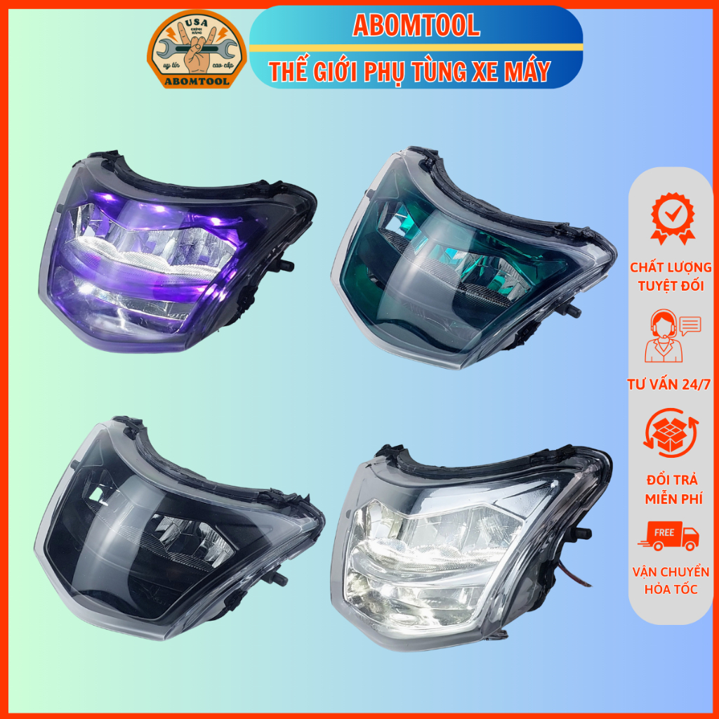 Mua Đèn pha led 2 tầng Wave ABOMTOOL, chóa pha led 2 tầng Wave cao cấp ...