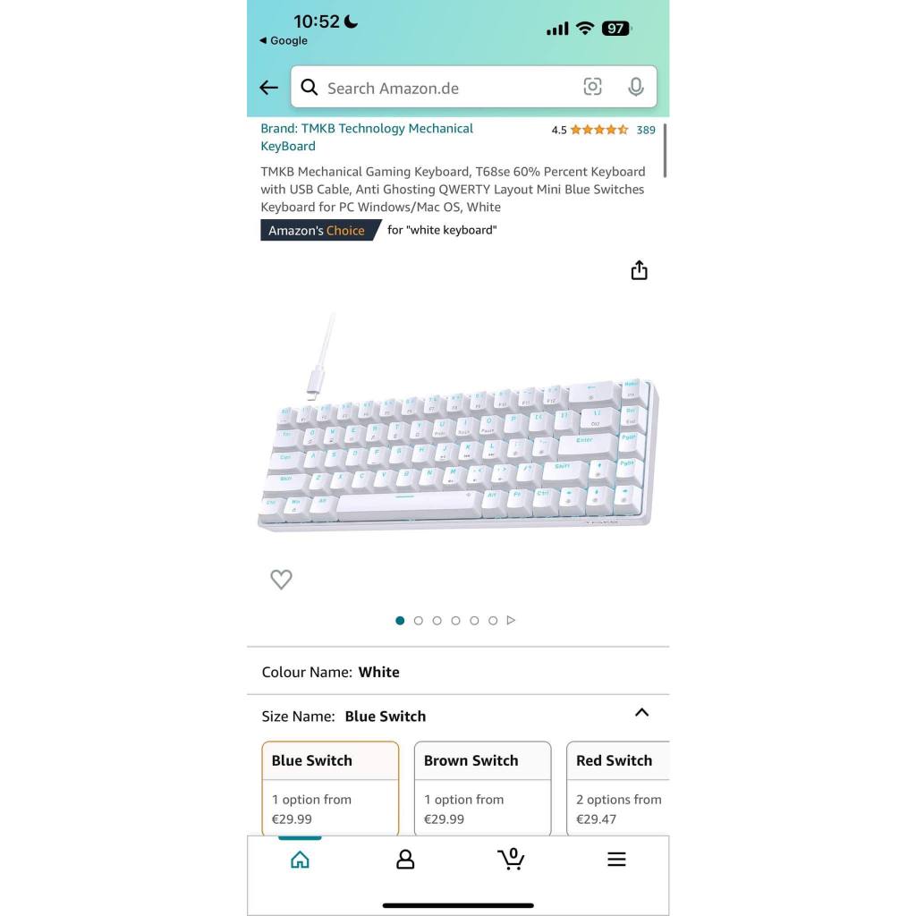 Bàn Phím Cơ Không Dây TMKB T63 By Kemove