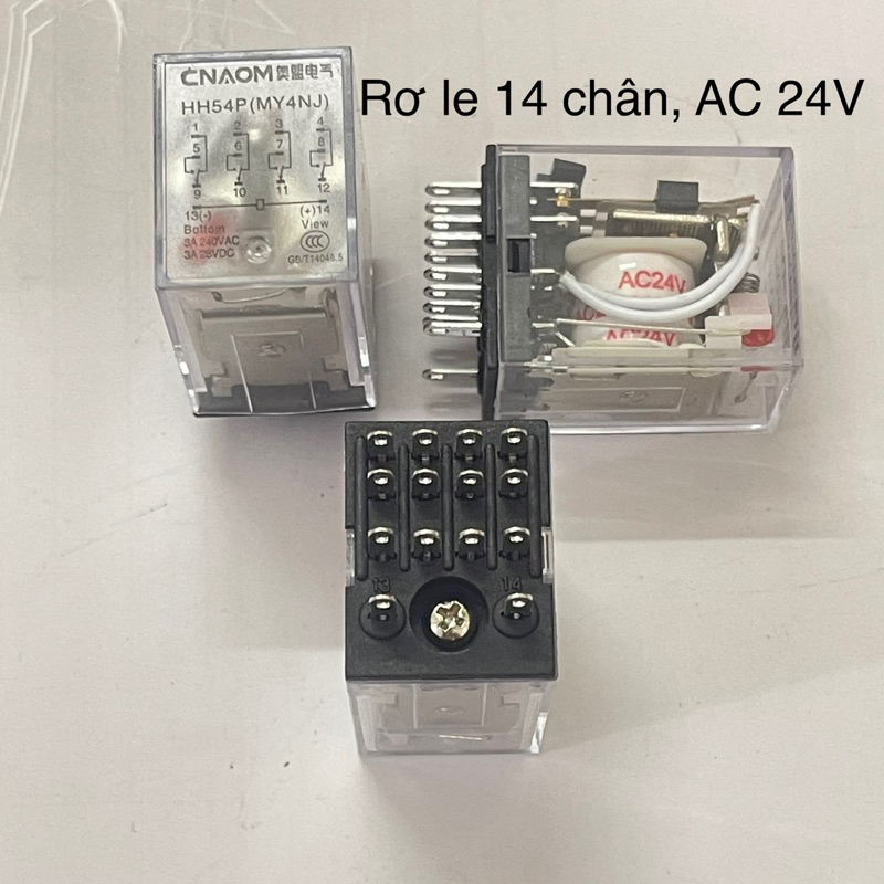 Mua Rơ le trung gian 8 và 14 chân, Relay kiếng, loại 12V, 24V, 110V ...