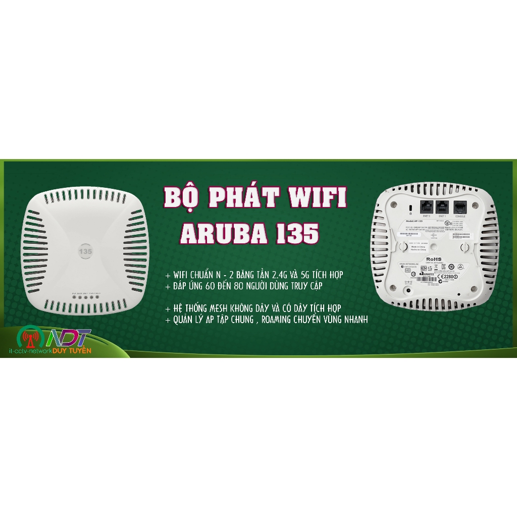 Mua Aruba 135 - Bộ Phát Wifi Chuyên Dụng - Roaming - Mesh , Cung Cấp ...