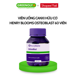 Viên Uống Bổ Sung Canxi Hữu Cơ Henry Blooms Osteoblast Giúp Xương và Răng Chắc Khỏe 60 viên giá ...