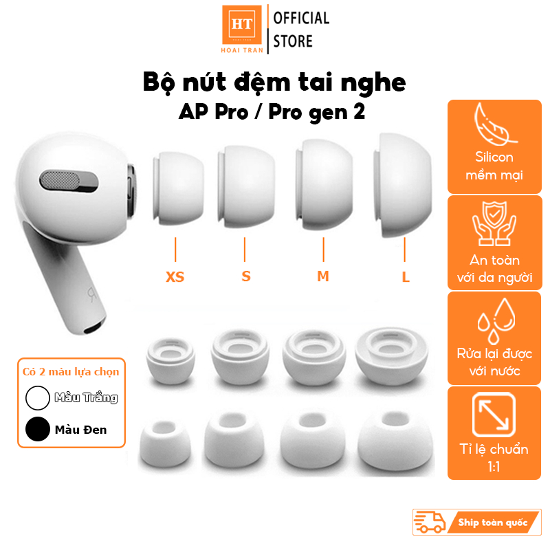Bộ Nút Đệm Tai Nghe Bằng Silicon Mềm Mại Cho Tai Nghe AP Pro / Pro Gen ...
