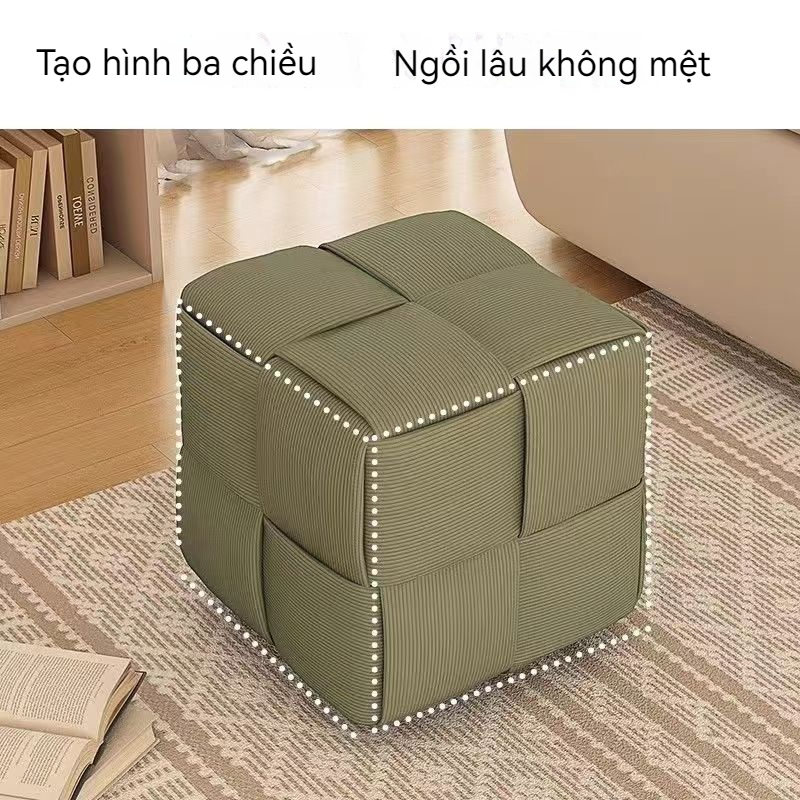 Ghế vuông nhỏ gia đình nhật bản, ghế đổi giày, ghế sofa ghế nhỏ, ghế ngồi