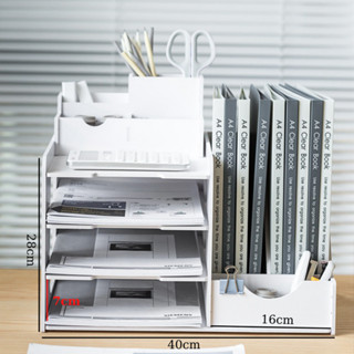 Giá Kệ Khay Tài Liệu Để Bàn Văn Phòng Gỗ Nhựa Cao Cấp Đựng Hồ SƠ Giấy ...