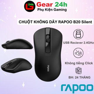 Chuột không dây Rapoo B20 Silent - Không tiếng click (Wireless 2.4GHz ) giá tốt Tháng 11, 2024