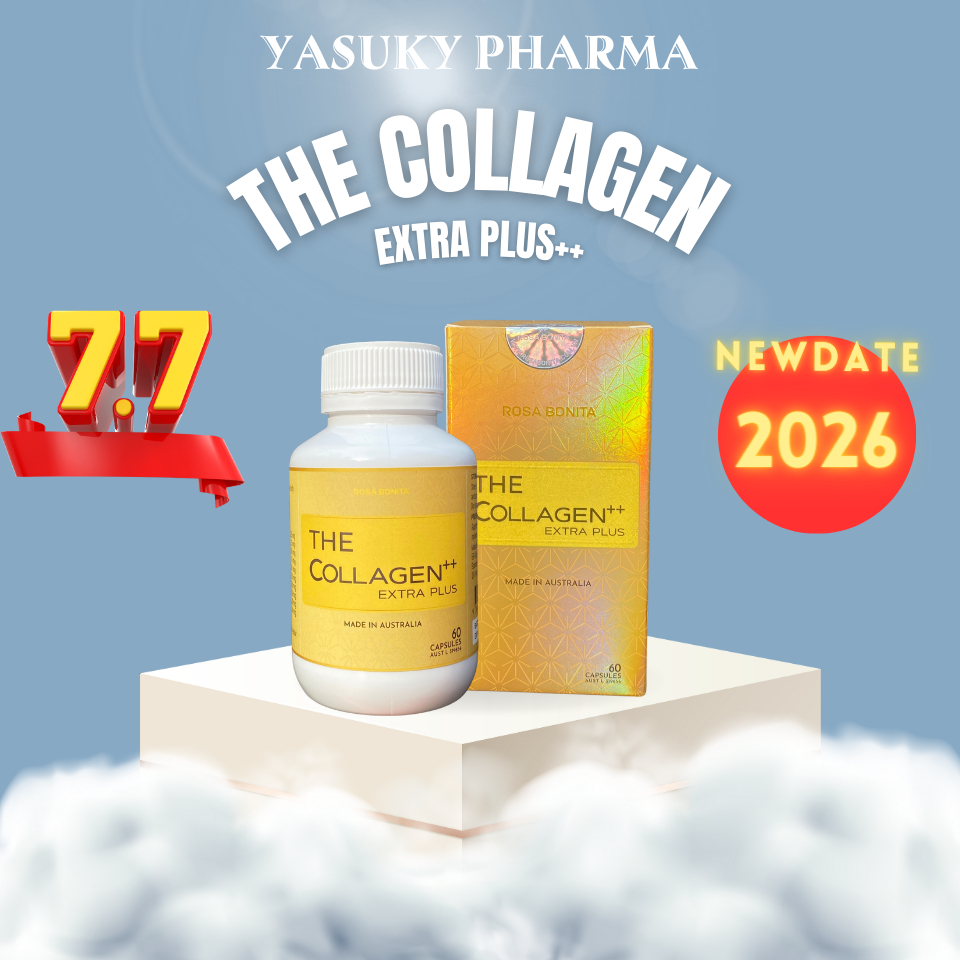 Viên uống the collagen extra plus ++ hộp 60 viên hàng nhập khẩu chính hãng